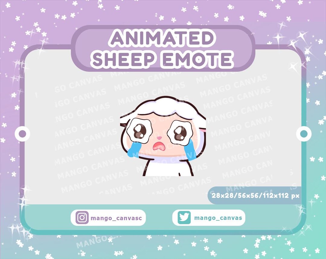 Animated Sheep Emote-cry Emote - Etsy