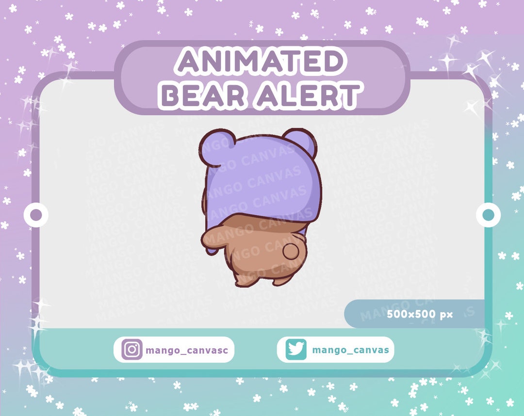 Animated Bear Alert- Shake Alert - Etsy
