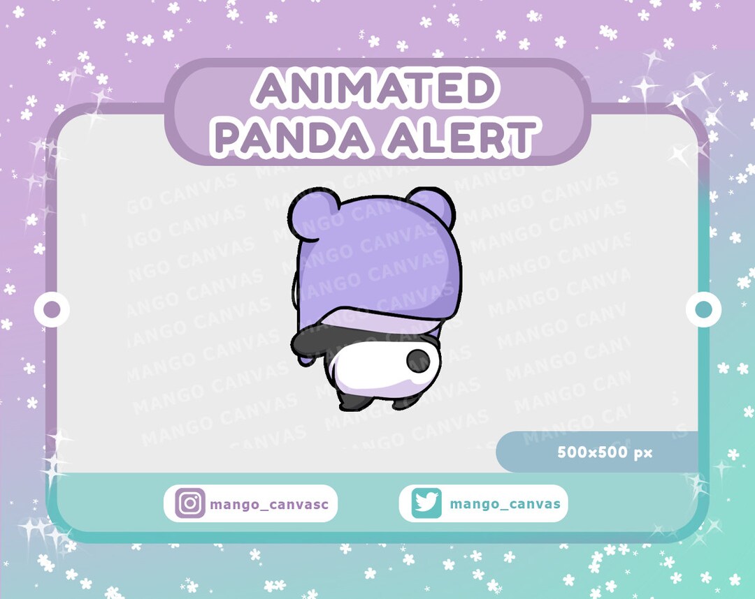 Animated Panda Alert- Shake Alert - Etsy