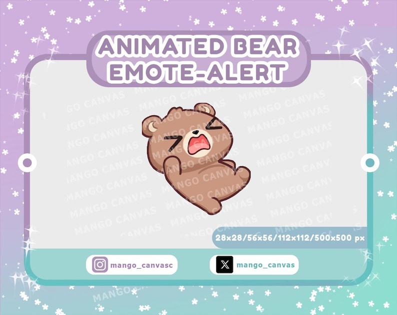 Animated Bear Emote-alert/ Tantrum Emote-alert - Etsy