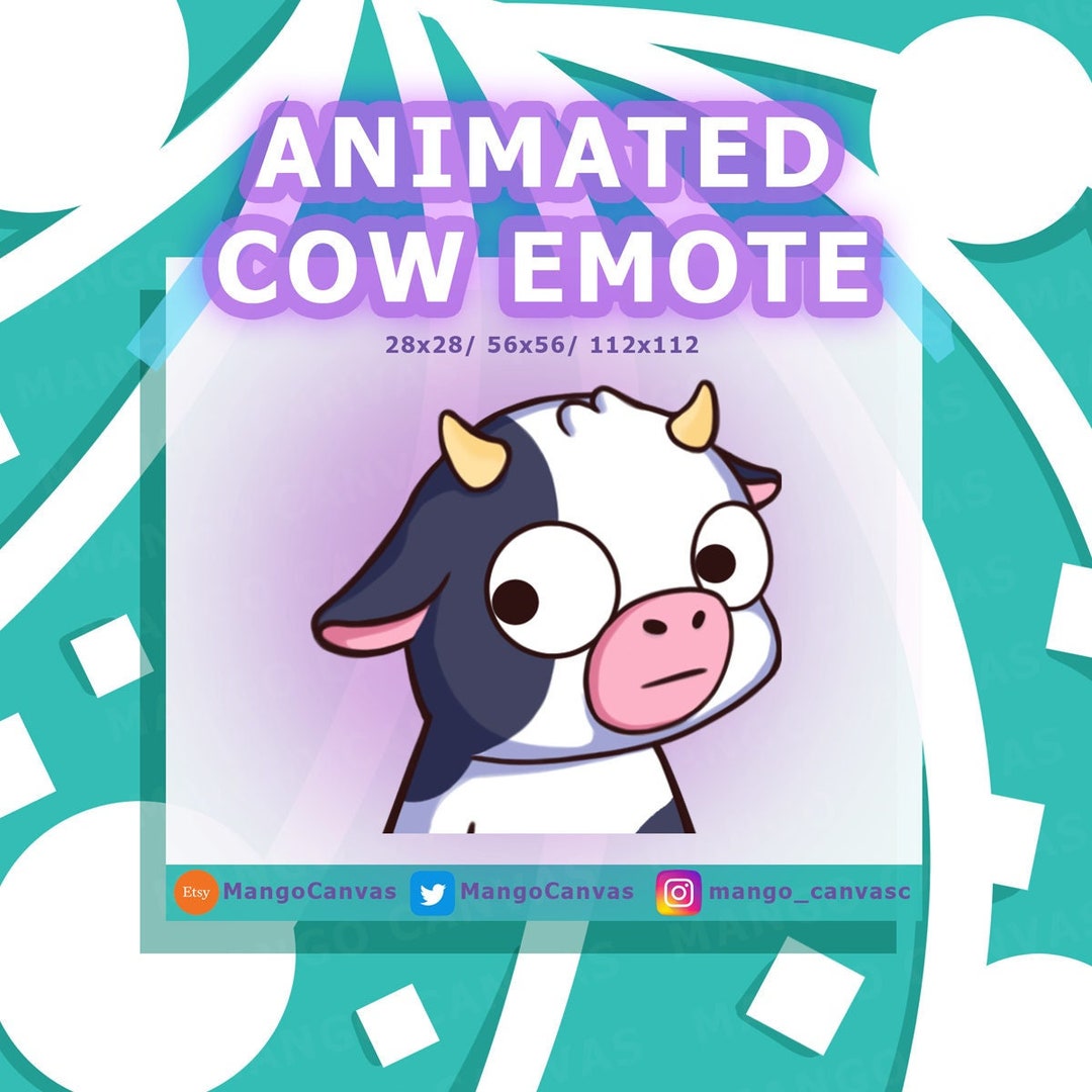 Animated Cow Emote - Etsy