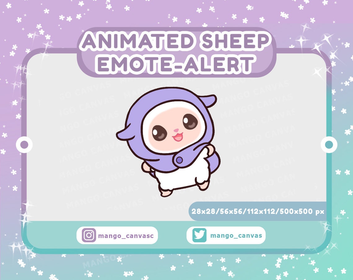 Animated Sheep Emote-alert/ Spin Emote - Etsy