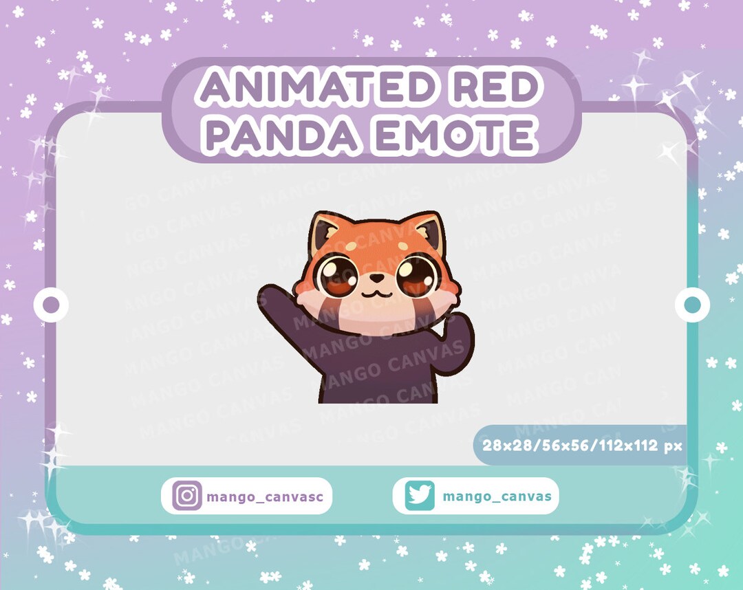 Animated Red Panda Emote-dance Emote - Etsy