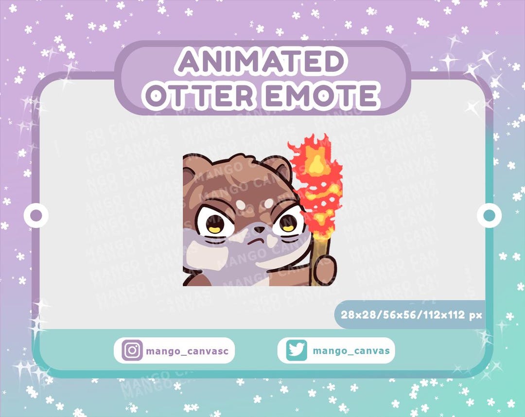 Animated Otter Emote-riot Emote - Etsy