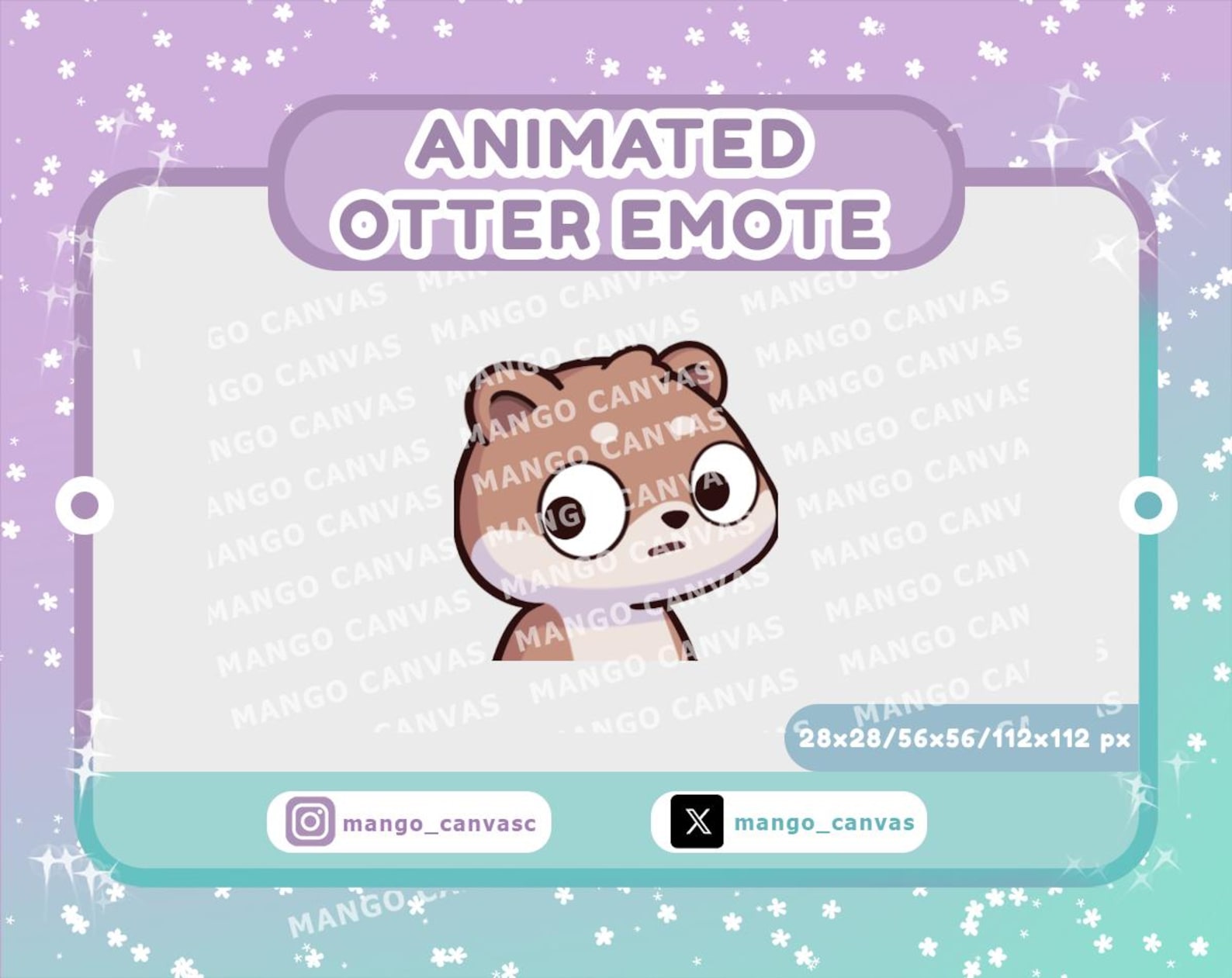 Animated Otter Emote-awkward Emote - Etsy