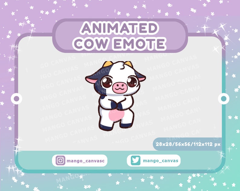 Animated Cow Emote-gangnam Style Emote - Etsy