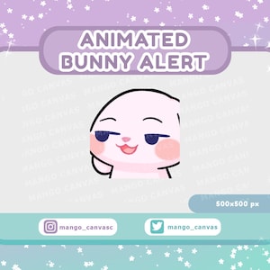 Animated Bunny Emote-smirk Emote - Etsy
