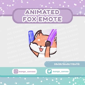 Animated Fox Emote-lightstick Emote - Etsy