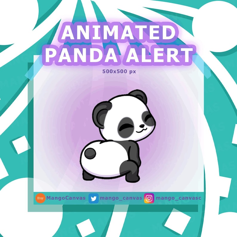 Animated Panda Alert-twerk Alert - Etsy