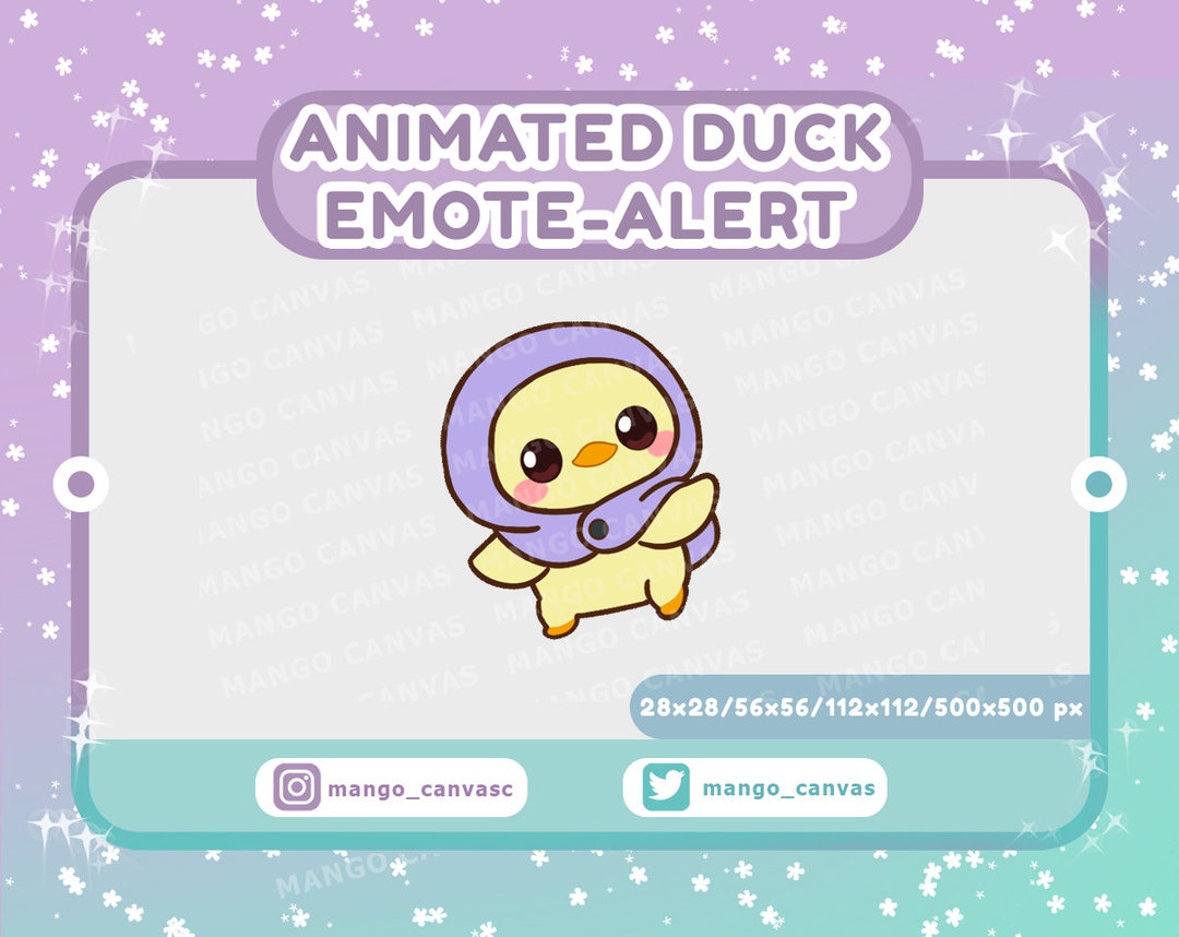 Animated Duck Emote-alert/ Spin Emote - Etsy