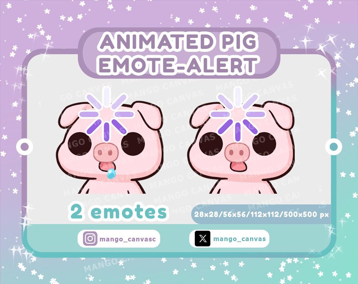 Animated Pig Emote-alert/loading Emote-alert - Etsy