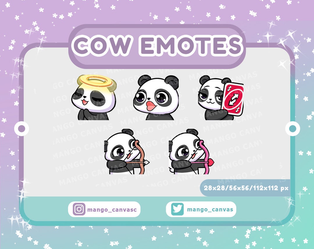 Twitch Emotes-panda Emotes Set 1 - Etsy