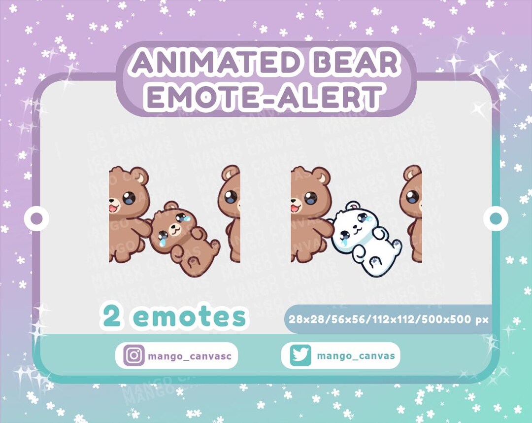 Animated Bear Emote-alert /come Here Emote-alert - Etsy