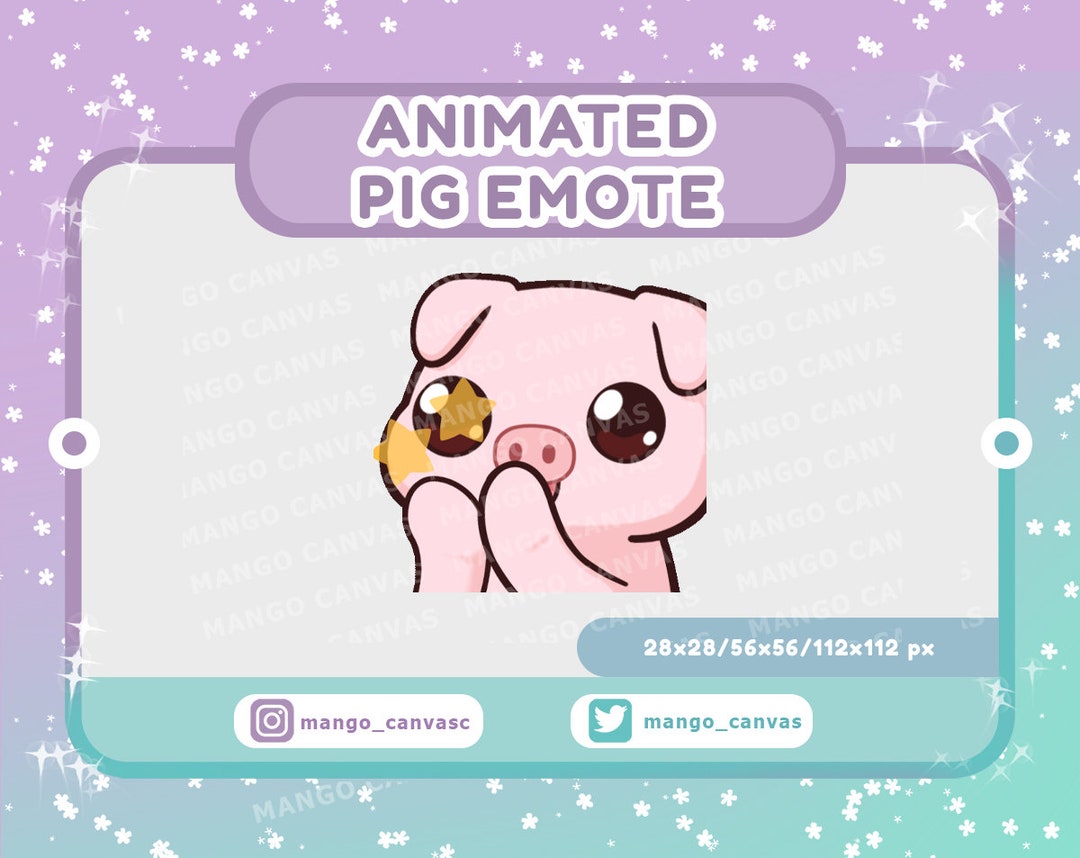 Animated Pig Emote-clap Emote - Etsy