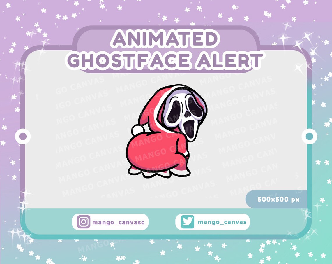 Animated Christmas Ghostface Alert-twerk Alert - Etsy Ireland