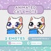 Animated Gray Cat Emote-awkward Emote - Etsy
