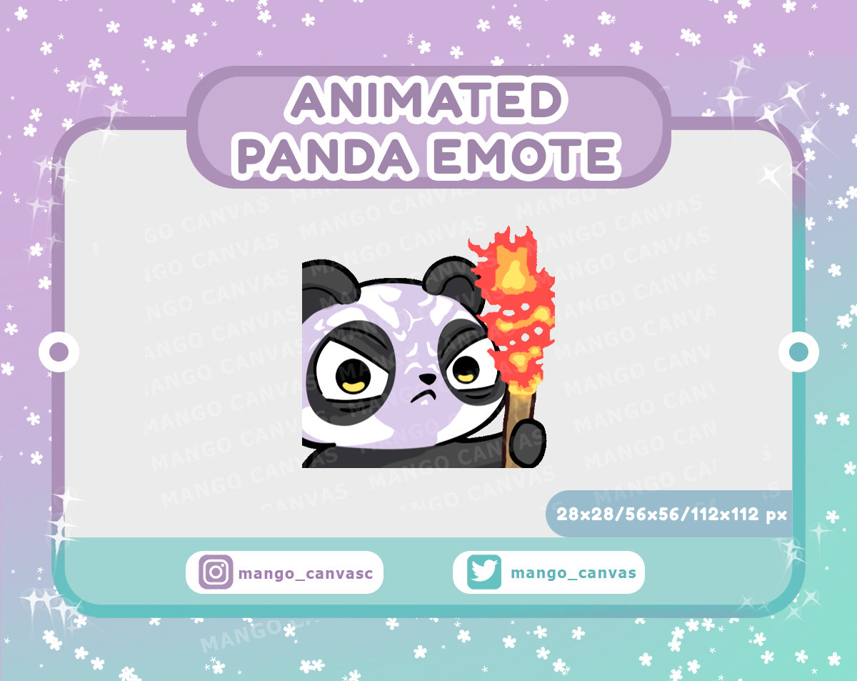 Animated Panda Emote-riot Emote - Etsy