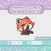 Animated Panda Emote-alert/smirk Emote-alert - Etsy