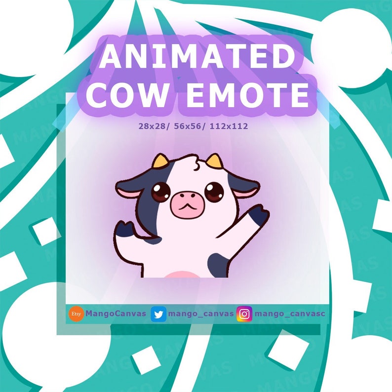 Animated Cow Emote-dance Emote - Etsy