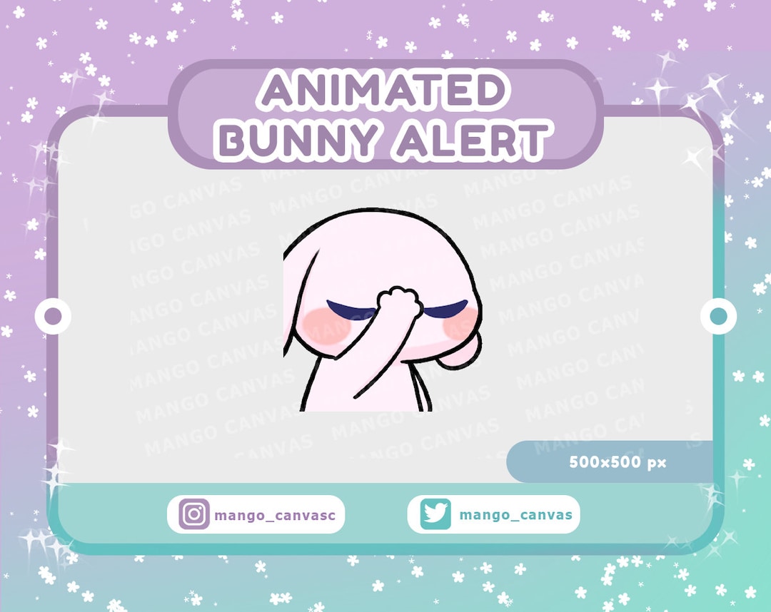 Animated Bunny Emote-facepalm Emote - Etsy
