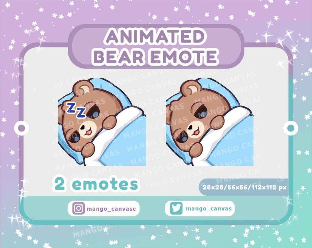 Animated Bear Emote /sleep Emote - Etsy