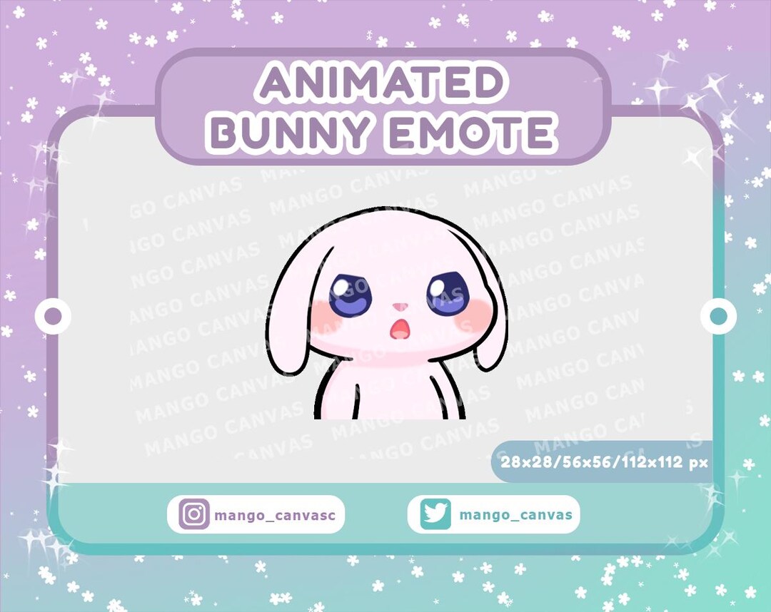 Animated Bunny Emote-angry Emote - Etsy