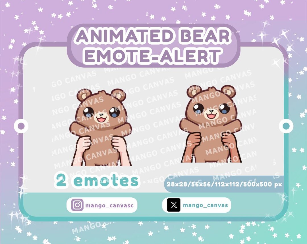 Animated Bear Emote-alert/shake Emote-alert - Etsy