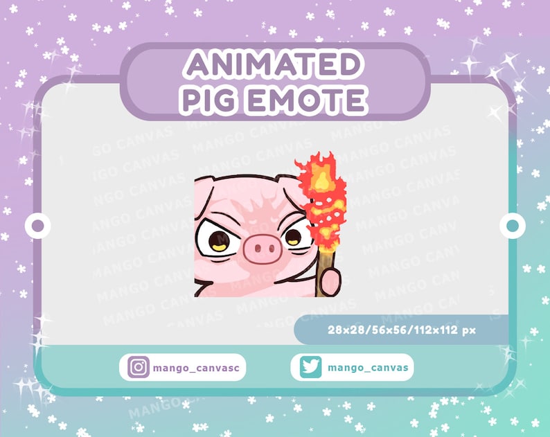 Animated Pig Emote-riot Emote - Etsy