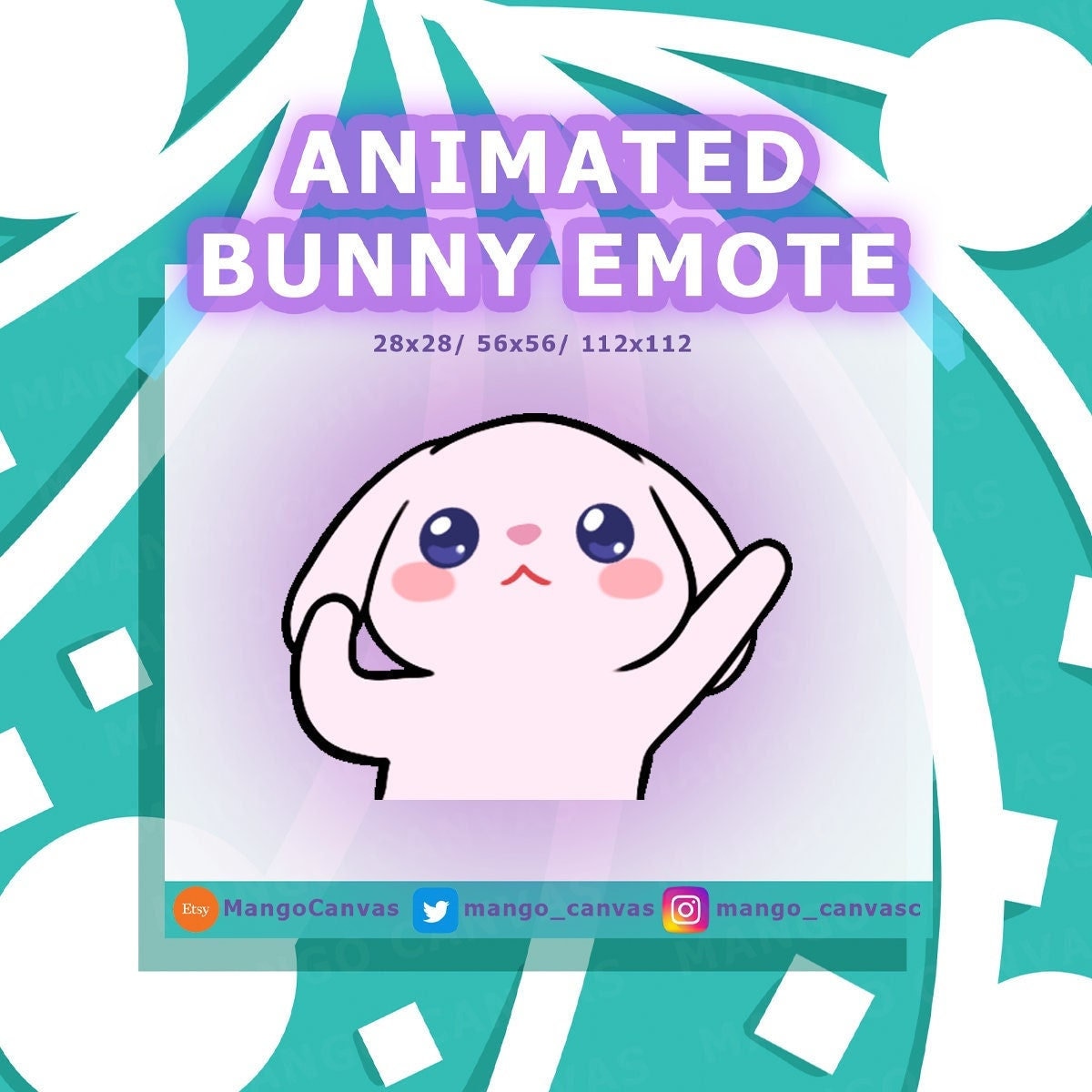 Animated Bunny Emote-rabbit Emote - Etsy