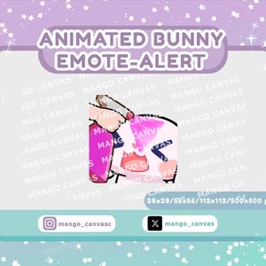 Animated Bunny Emote-alert/ Spray Bottle Emote-alert - Etsy Australia
