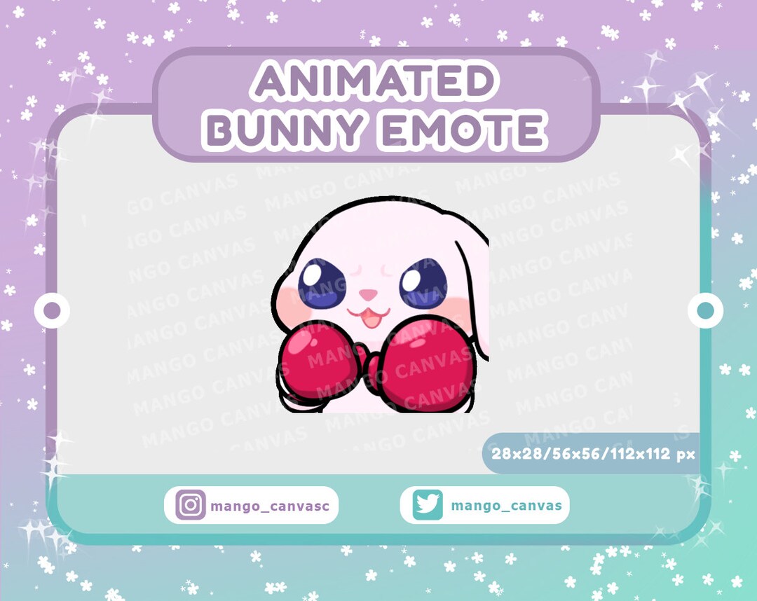 Animated Bunny Emote-boxing Emote - Etsy