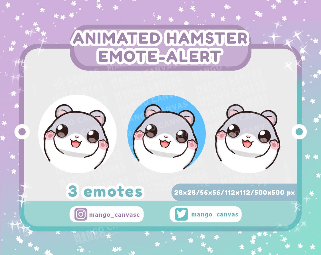 Animated Hamster Emote Alert /pedro Dance Emote-alert - Etsy