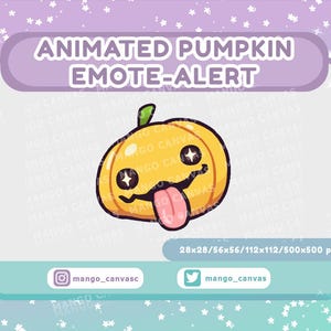 Animated Pumpkin Emote-alert /lick Emote-alert - Etsy