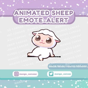 Animated Sheep Emote-alert/ Sit Emote-alert - Etsy