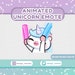 Animated Unicorn Emote-lightstick Emote - Etsy