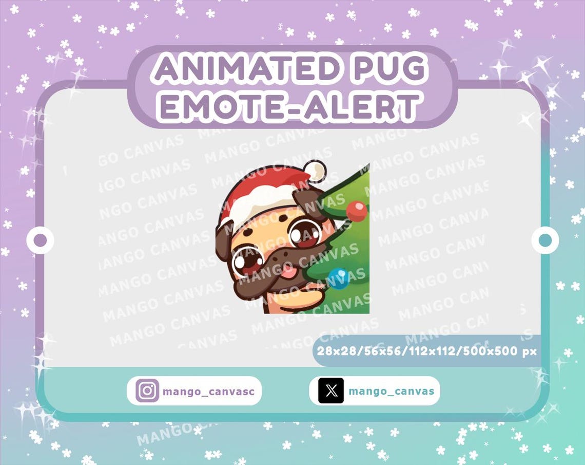 Emote-Alerte d'animation Carlin / Emote-Alerte de rôdeur de Noël - Etsy ...