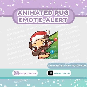 Emote-Alerte d'animation Carlin / Emote-Alerte de rôdeur de Noël - Etsy ...
