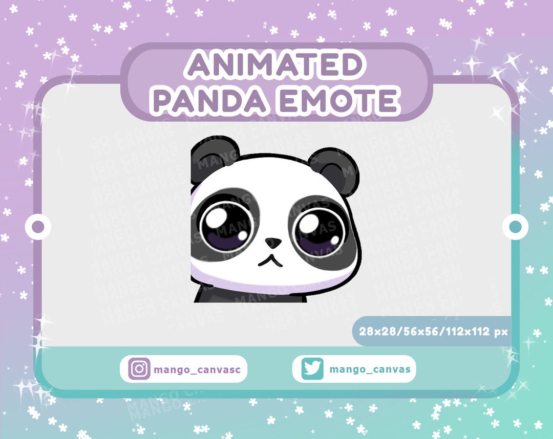 Animated Panda Emote-plink Emote - Etsy