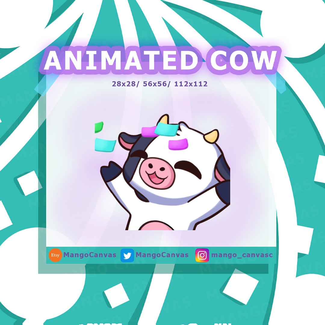 Animated Cow Emote - Etsy