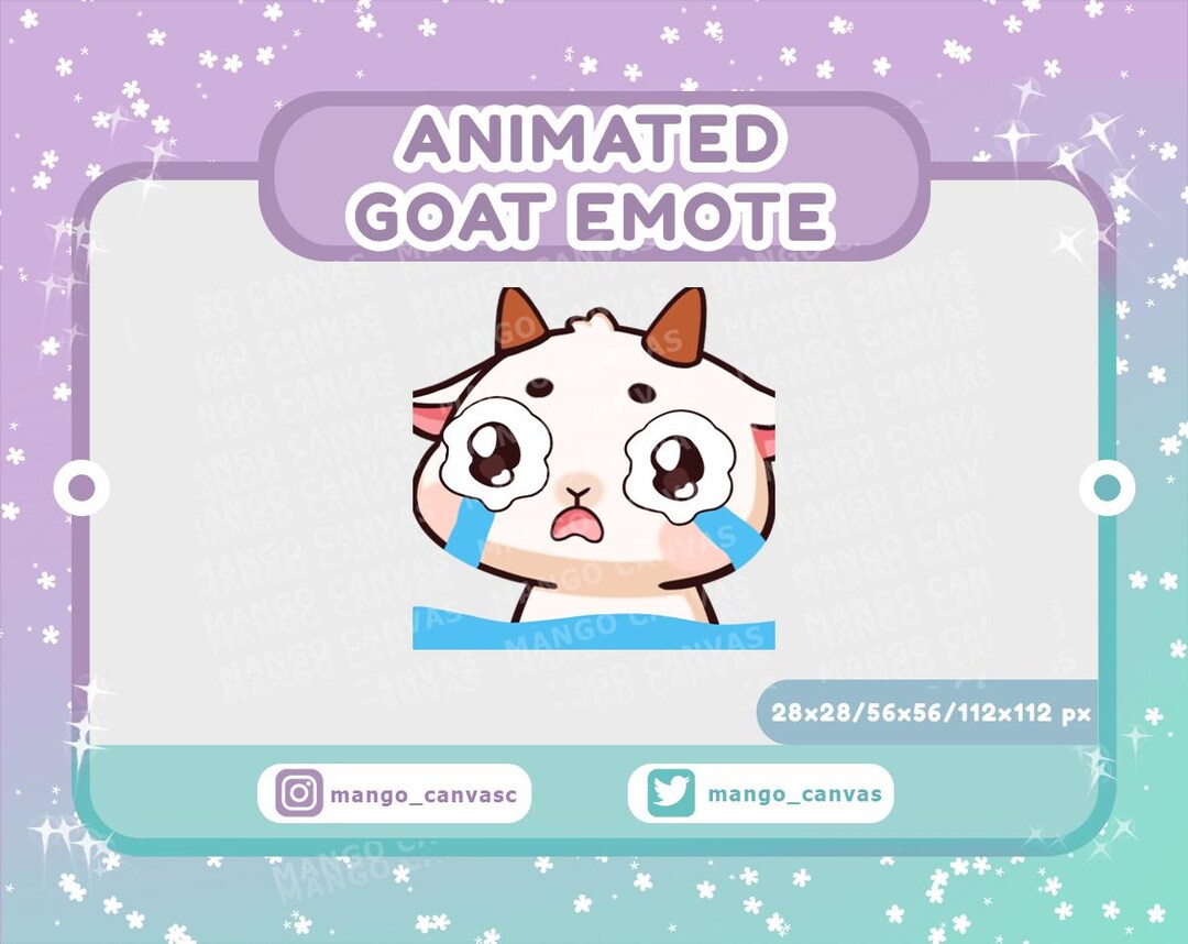 Animated Goat Emote-cry Emote - Etsy