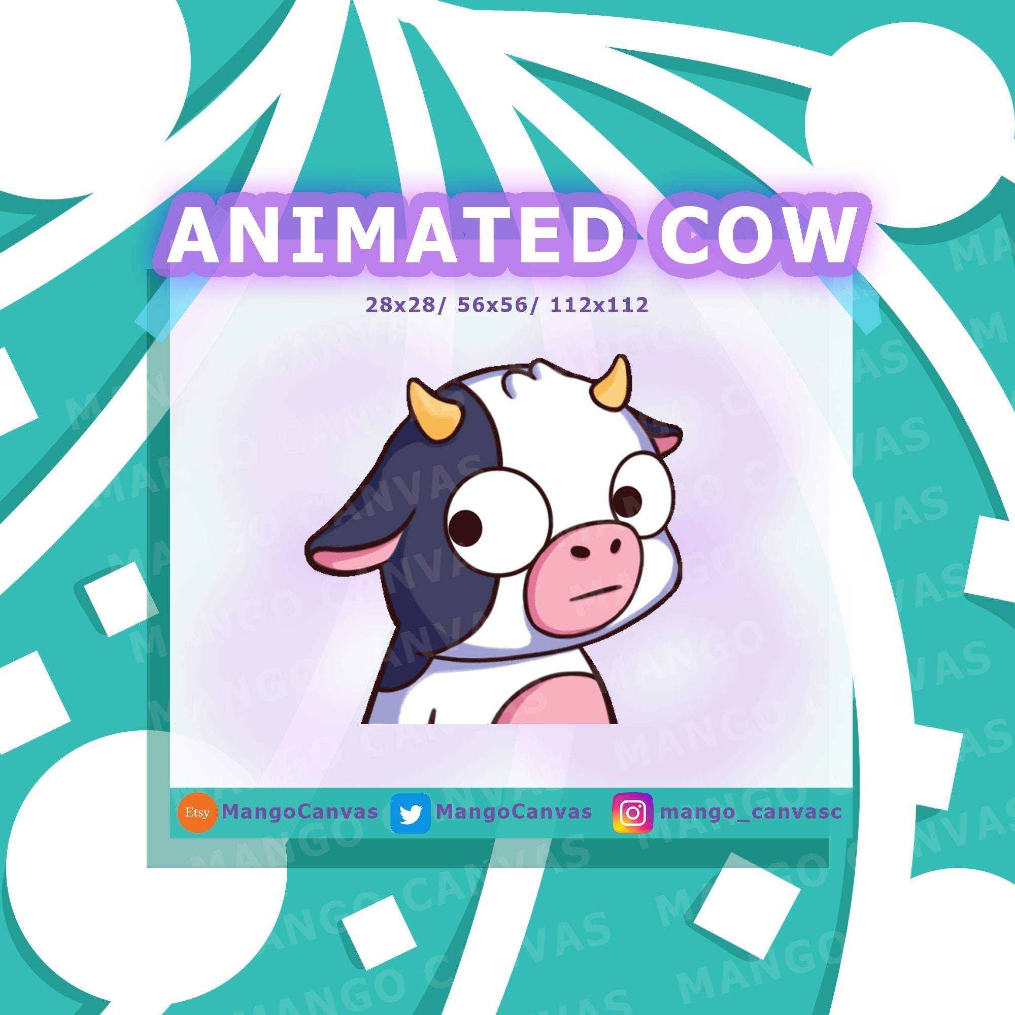 Animated Cow Emote - Etsy