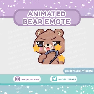 Animated Bear Emote-whip Emote - Etsy