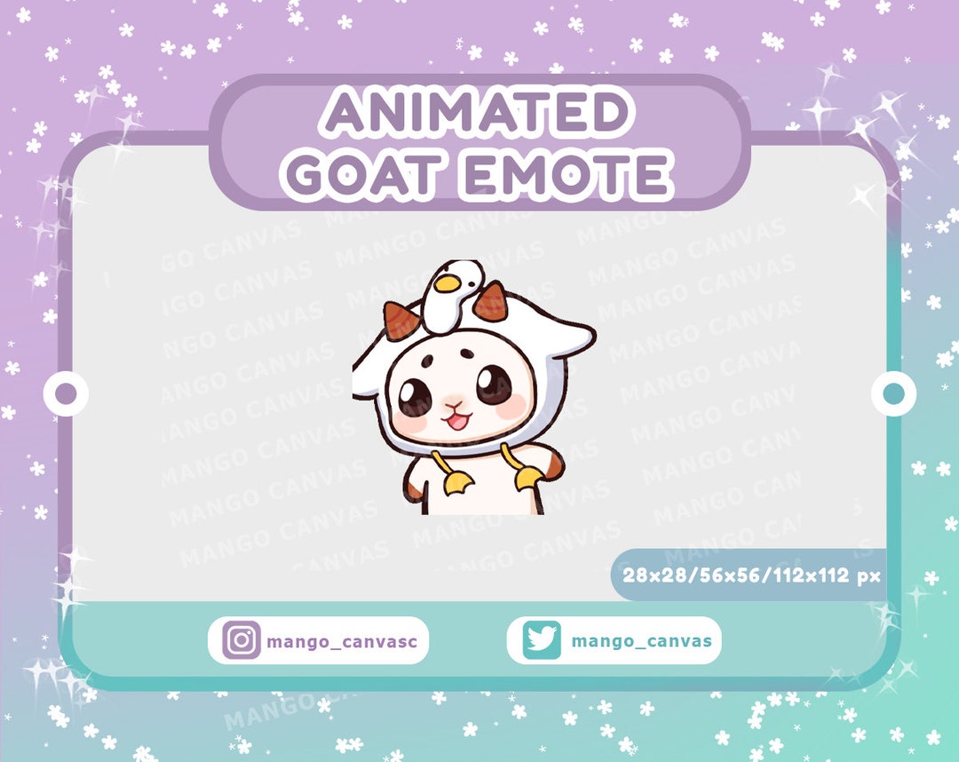 Animated Goat Emote-wiggle Emote - Etsy