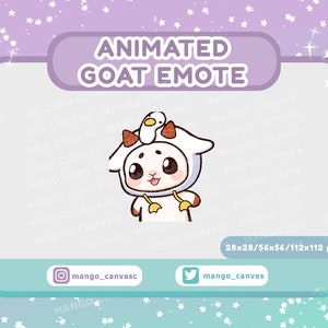 Animated Goat Emote-wiggle Emote - Etsy