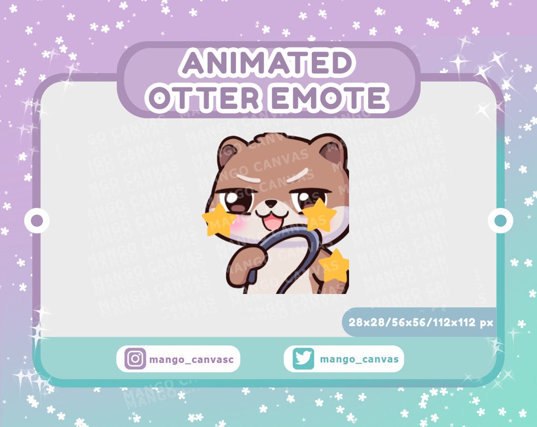 Animated Otter Emote-whip Emote - Etsy