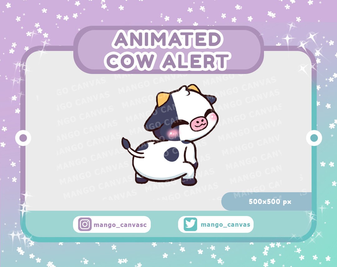 Animated Cow Alert- Twerk Alert - Etsy