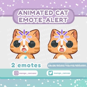 Animated Orange Cat Emote-loading Emote - Etsy