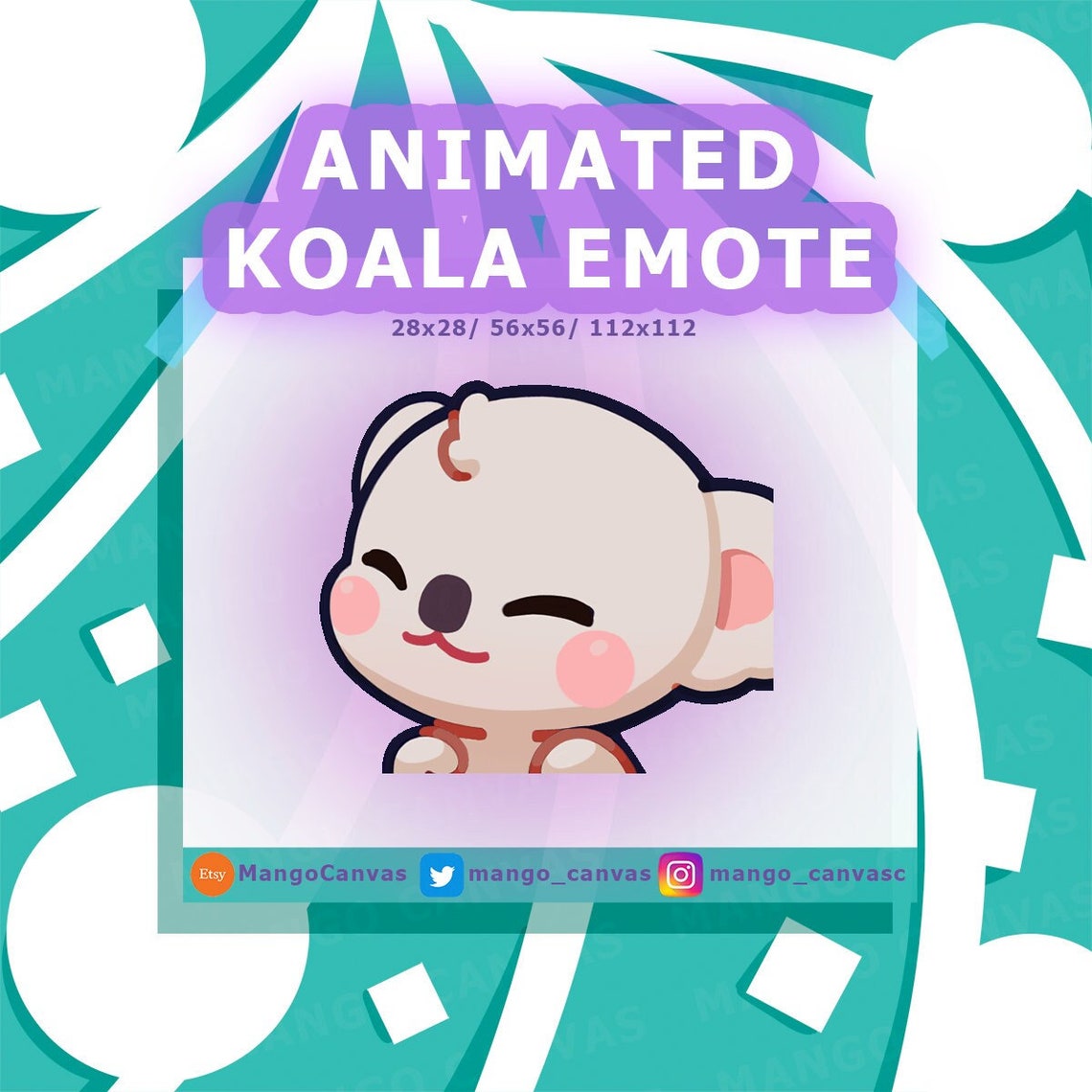Animated Koala Emote-rub Emote - Etsy