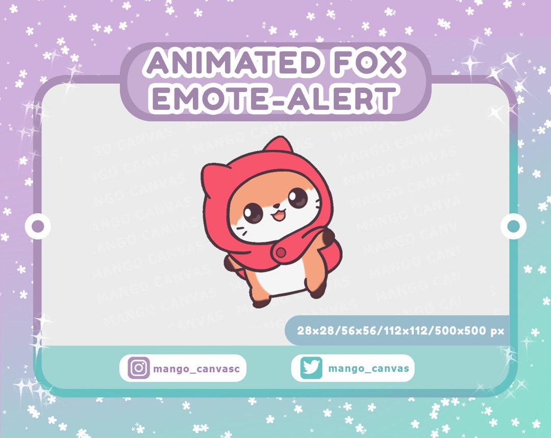 Animated Fox Emote-alert/ Spin Emote Version 2 - Etsy