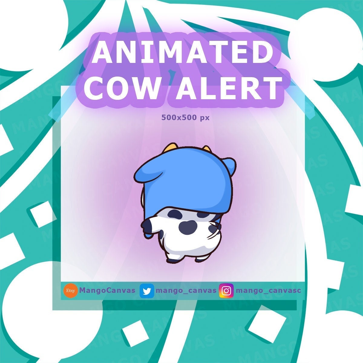Animated Cow Alert- Shake Dance - Etsy